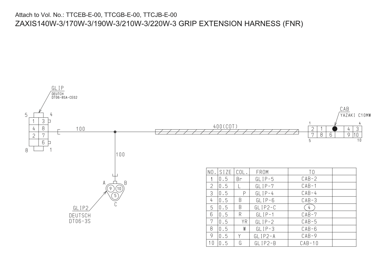 Manual Diagrama Arnes Eléctrico Excavadora Hitachi Zx170w 3