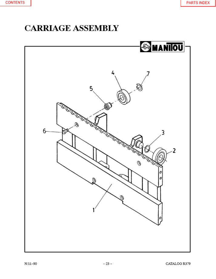 Manual de Partes Telehandler Manitou 1000 Series – manualesdemaquinaria