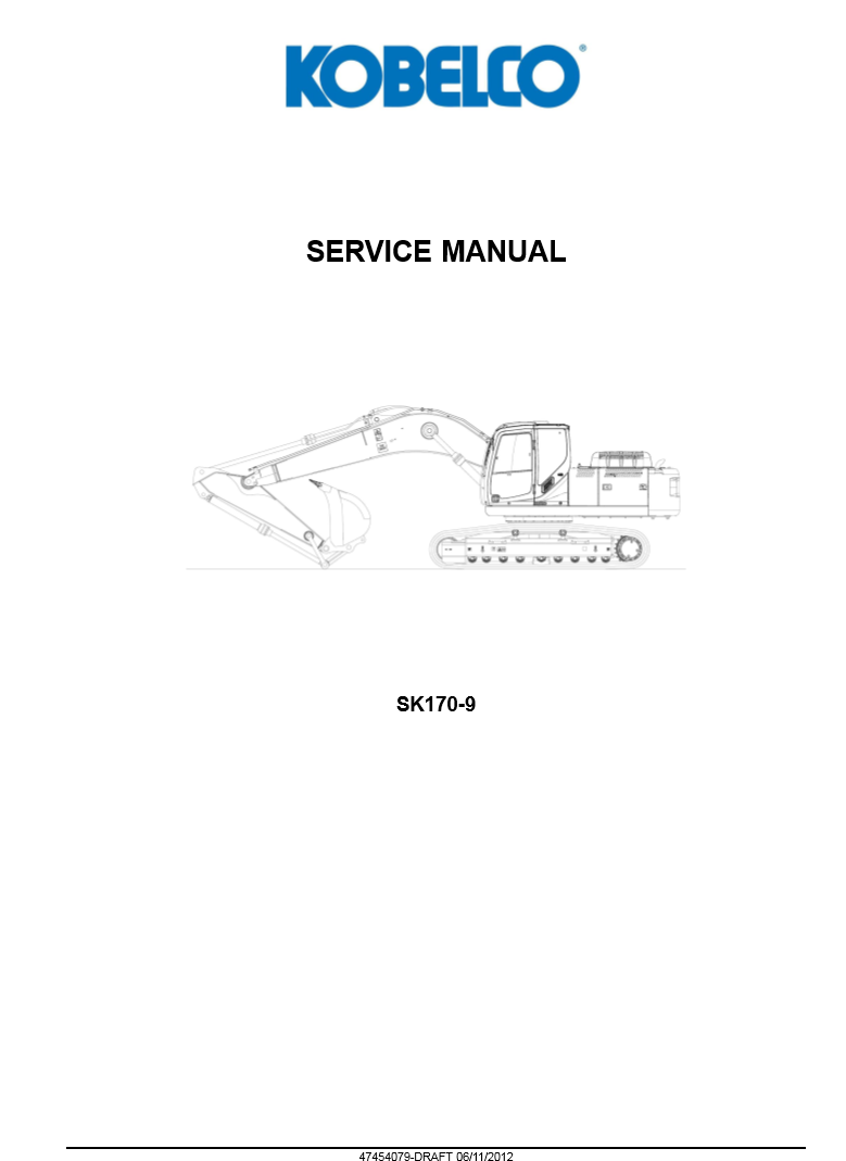 Manual de Taller Excavadora Kobelco SK170-9 – manualesdemaquinaria