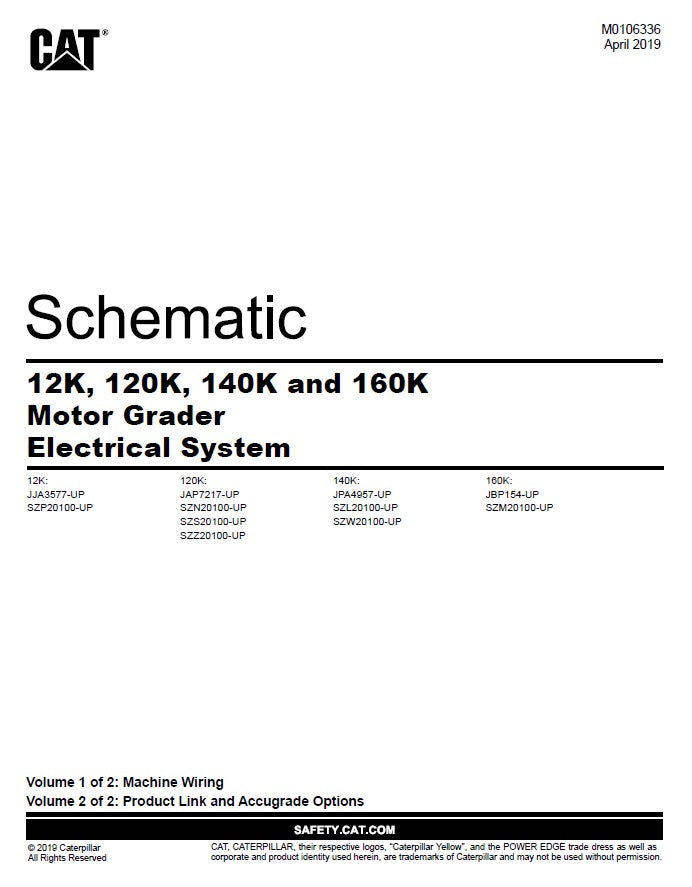 Manual Diagrama Eléctrico 120K Caterpillar – manualesdemaquinaria